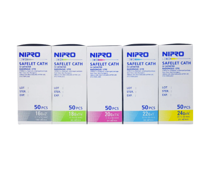 NIPRO IV.CATHETER เข็มให้น้ำเกลือและสารละลาย