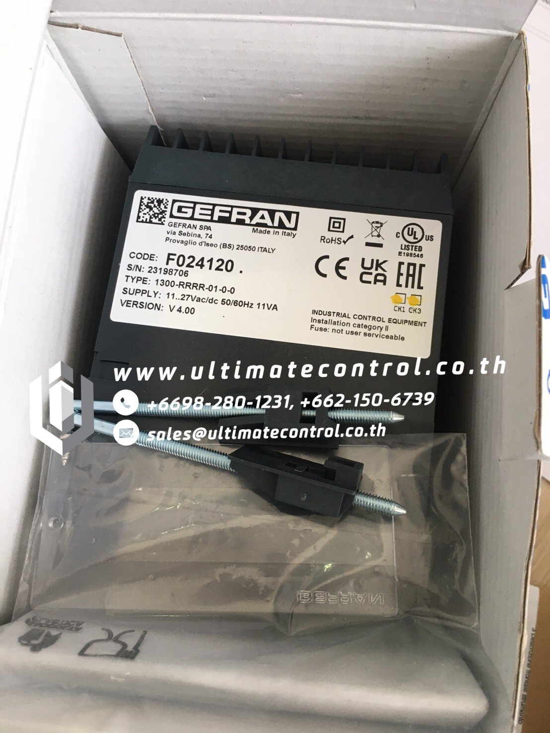 PLC Programmable Logic Controller แบรนด์ GEFRAN รุ่น F024120 ชนิด PID ...