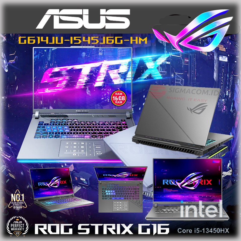 Asus ROG Strix G16 G614JU-I545J6G-HM [i5-13540HX|RTX 4050|RAM 16GB|SSD ...