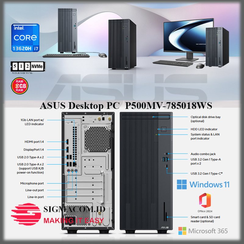 Desktop PC ASUS Expert Center P500MV-785018WS