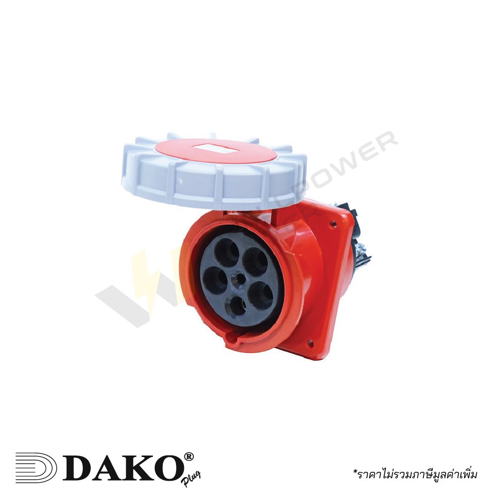 DAKO | HTN3351/HTN3451 เต้ารับฝังเฉียงกันน้ำ 3P+N+E 63A/125A