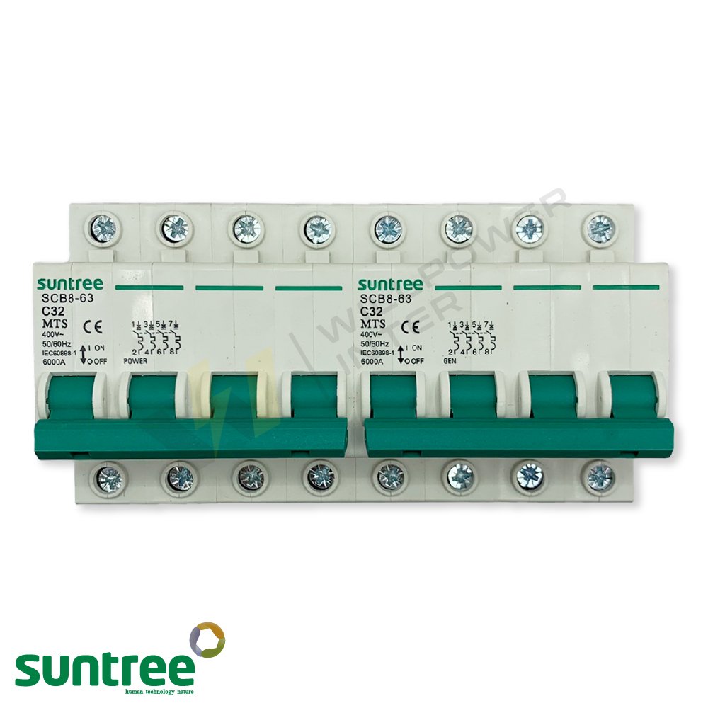 SUNTREE | SCB8-63 AC MTS 400V เบรคเกอร์สลับแหล่งจ่ายไฟ