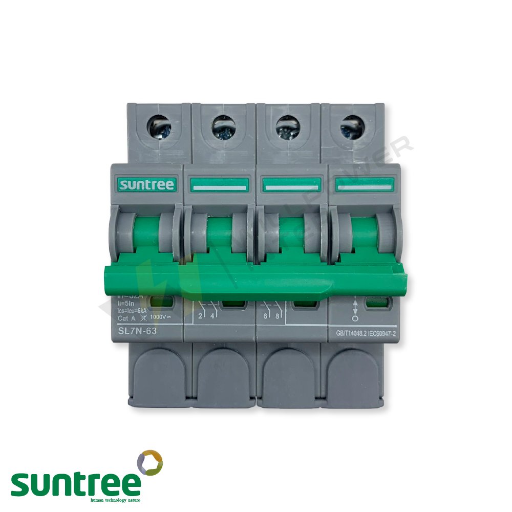 SUNTREE | SL7N-63 DC MCB 1000V 4P เบรคเกอร์สำหรับโซล่าเซล์