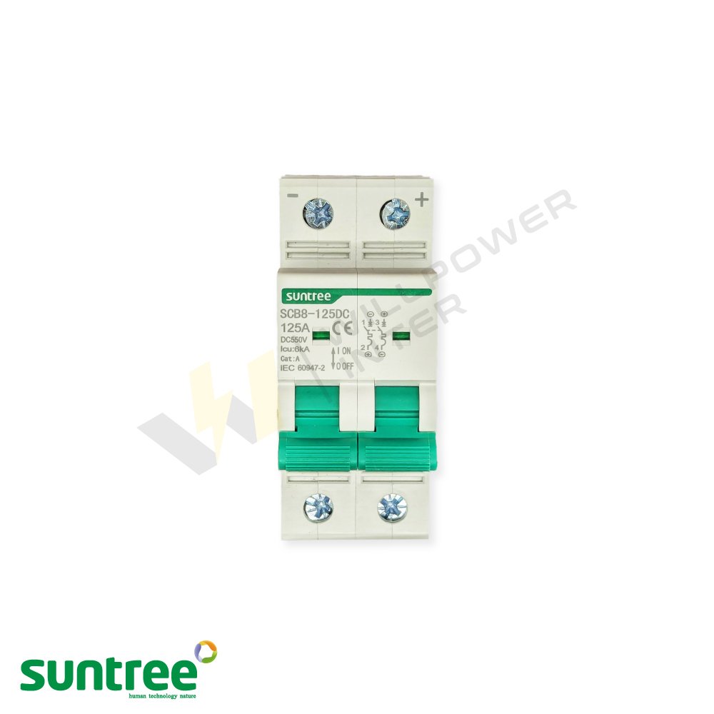 SUNTREE / SCB8-125DC DC MCB 2P 125A 550V