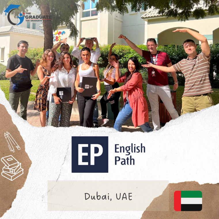 English Path Dubai เมืองดูไบ สมัครเรียนฟรี ไม่มีค่าดำเนินการ