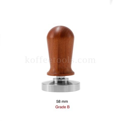 แทมเปอร์สปริงด้ามไม้ 58 mm grade B - koffeetools