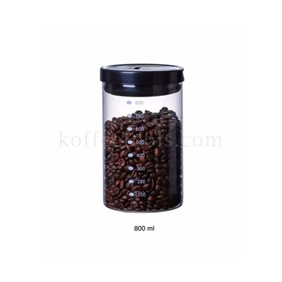ขวดโหลแก้วเก็บเมล็ดกาแฟ 800 ml - koffeetools