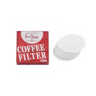 Coffee filter paper No.3 สีขาว (100 pcs/pack) - koffeetools