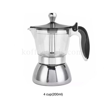 Mokapot 200 ml(4 cup)อะคริลิค/สแตนเลส - koffeetools