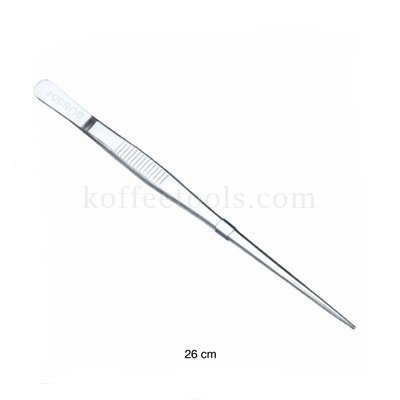 ที่คีบด้ามตรงสแตนเลส 304 ยาว 26 cm - koffeetools
