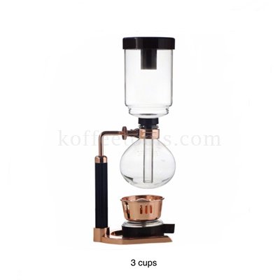 เครื่องชงกาแฟไซฟ่อน 3 cups (black/rosegold) ยี่ห้อ CAFEMASY - koffeetools