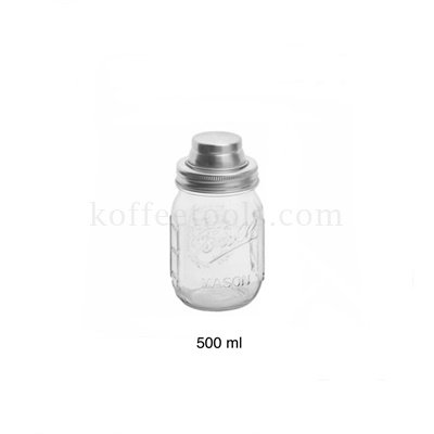 Glass Jar Shaker 500 ml - koffeetools