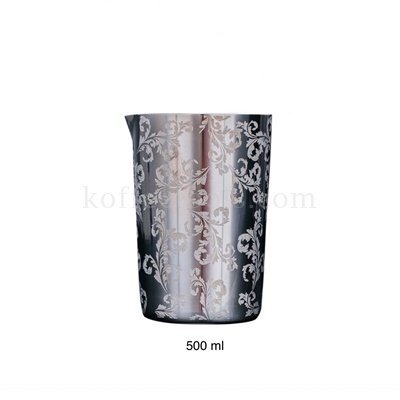 Mixing Cup Stainless 304 (Leaf) 500 ml - koffeetools