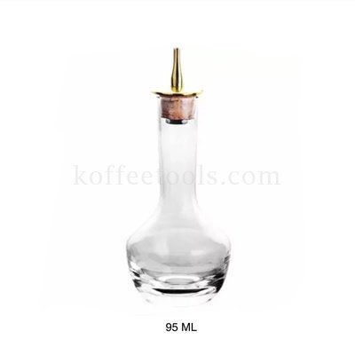 Cocktail Bitters Bottle with Cork Top 95 ml(gold) - koffeetools