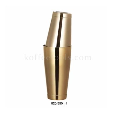 Boston Shaker (Weighted bottom ) 820/550 สีทอง - koffeetools