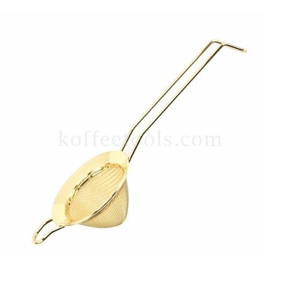 กระชอนกรองเครื่องดื่ม 8 x 21.5 cm สีทอง - koffeetools