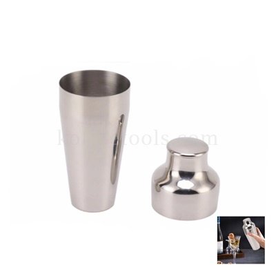 French Cocktail Shaker 550 ml (Silver) - koffeetools
