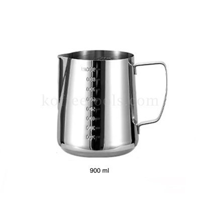 เหยือกตีฟองนมมีสเกลนูน 900 ml - koffeetools