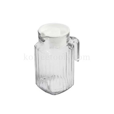 เหยือกแก้วพร้อมฝาปิดสีขาว 600 ml Keyway SQP-500SC