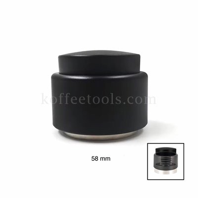 Spring coffee tamper flat 58 mm สีดำ - koffeetools