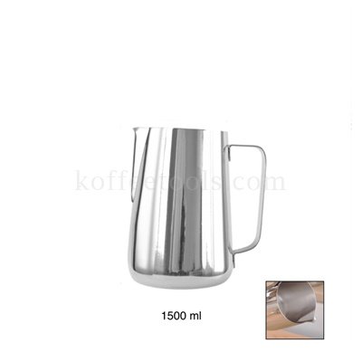 เหยือกตีฟองนมสแตนเลส 1500 ml ไม่มีสเกล - koffeetools