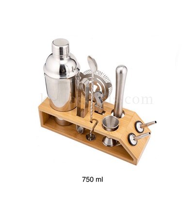 Full Set Cocktails 750 ml(อุปกรณ์ 10 ชิ้น รวมชั้นวาง) - koffeetools