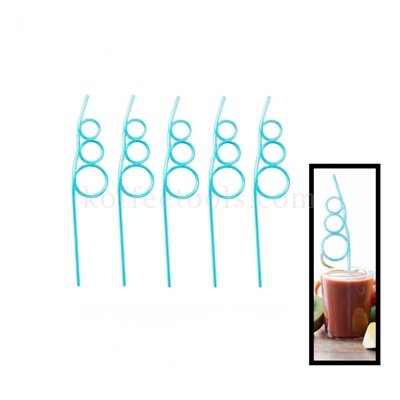 หลอดแฟนซีสีฟ้า 27 cm(5 pcs/pack) - koffeetools