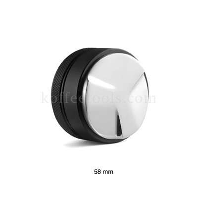 แทมเปอร์มาการองสามแฉก สีดำ 58 mm รุ่นประหยัด - koffeetools