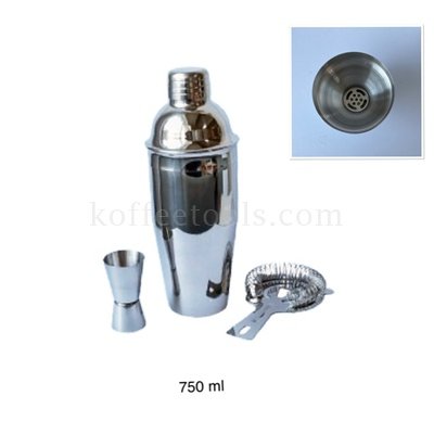 ชุด Cocktail Shaker 750 ml(Shaker/jigger/strainer) - koffeetools