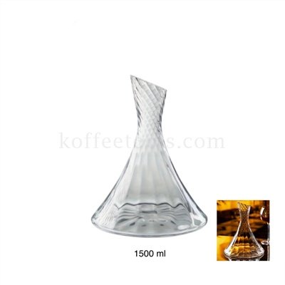 เหยือกแก้วไวน์ 1500 ml ไม่มีหูจับ - koffeetools