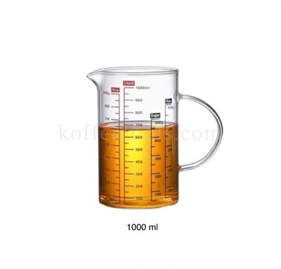 เหยือกตวงแก้ว 1000 ml เกรด B - koffeetools