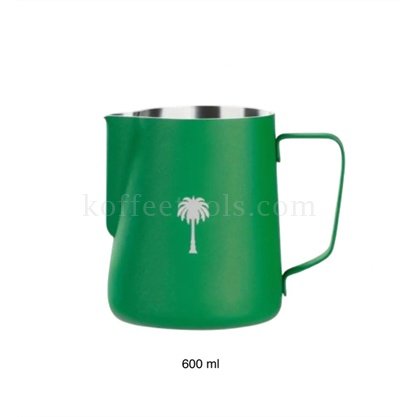 เหยือกตีฟองนม 600 ml ต้นปาล์มสีเขียว - koffeetools