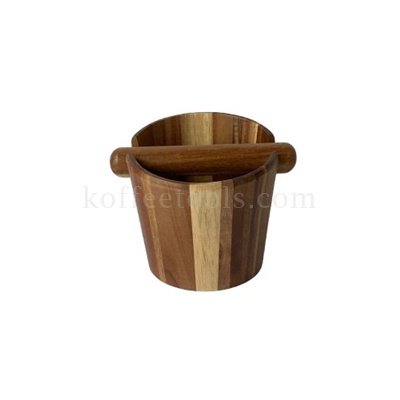 อ่างเคาะกากกาแฟไม้ขนาดเล็ก - koffeetools
