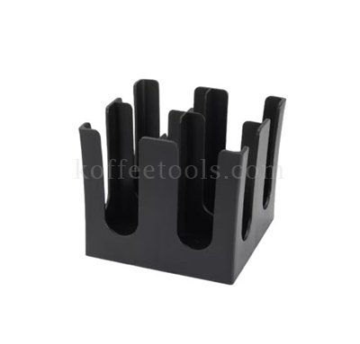 ที่ใส่แก้วกาแฟขนาด16-22 ออนซ์ พลาสติก สีดำ (4 ช่อง) - koffeetools