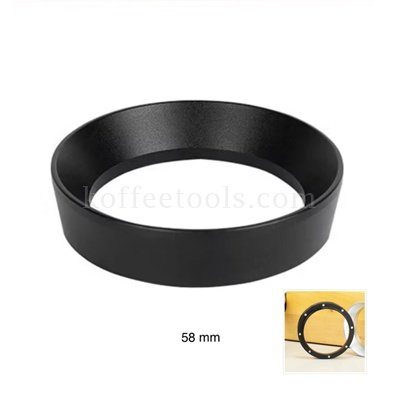 วงแหวนครอบด้ามชงกาแฟ 58 มม สีดำ(แม่เหล็ก 8 จุด) - koffeetools