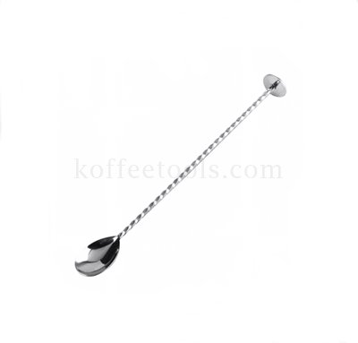 ช้อนบาร์สแตนเลสด้ามเกลียวปลายจาน 26.7 cm - koffeetools