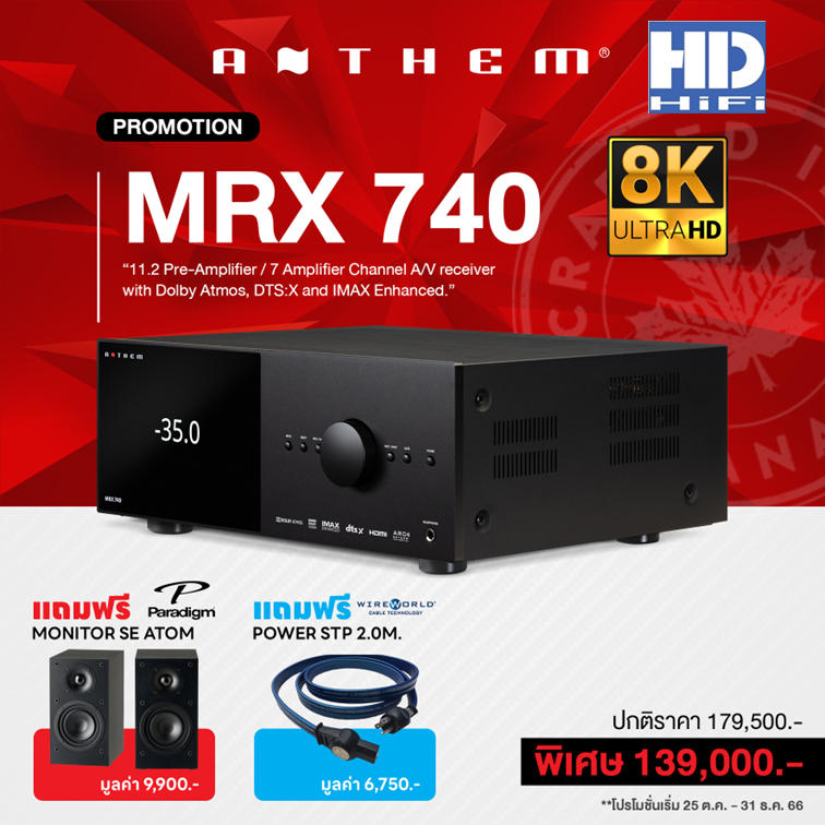 Anthem MRX-740 Pre-Amplifier 11.2 / Amplifier 7 Channel A/V Receiver ...