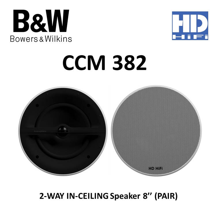 Bowers & Wilkins CCM 382 In-Ceiling Speaker 8" (PAIR) - hd-hifi