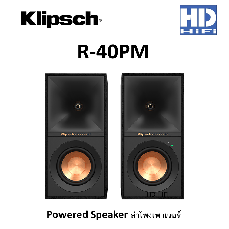 Klipsch R-40PM Powered bookshelf speakers with Bluetooth - hd-hifi