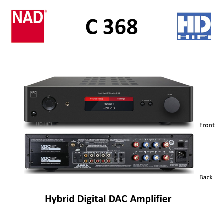 NAD C368 Hybrid Digital DAC Amplifier - hd-hifi
