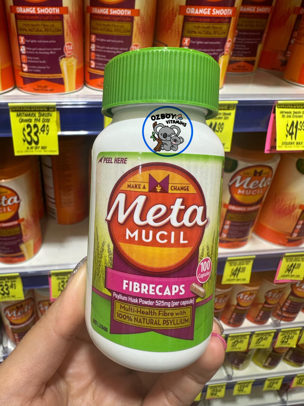 Metamucil Fibrecaps 100 caps - ozboyvitamins
