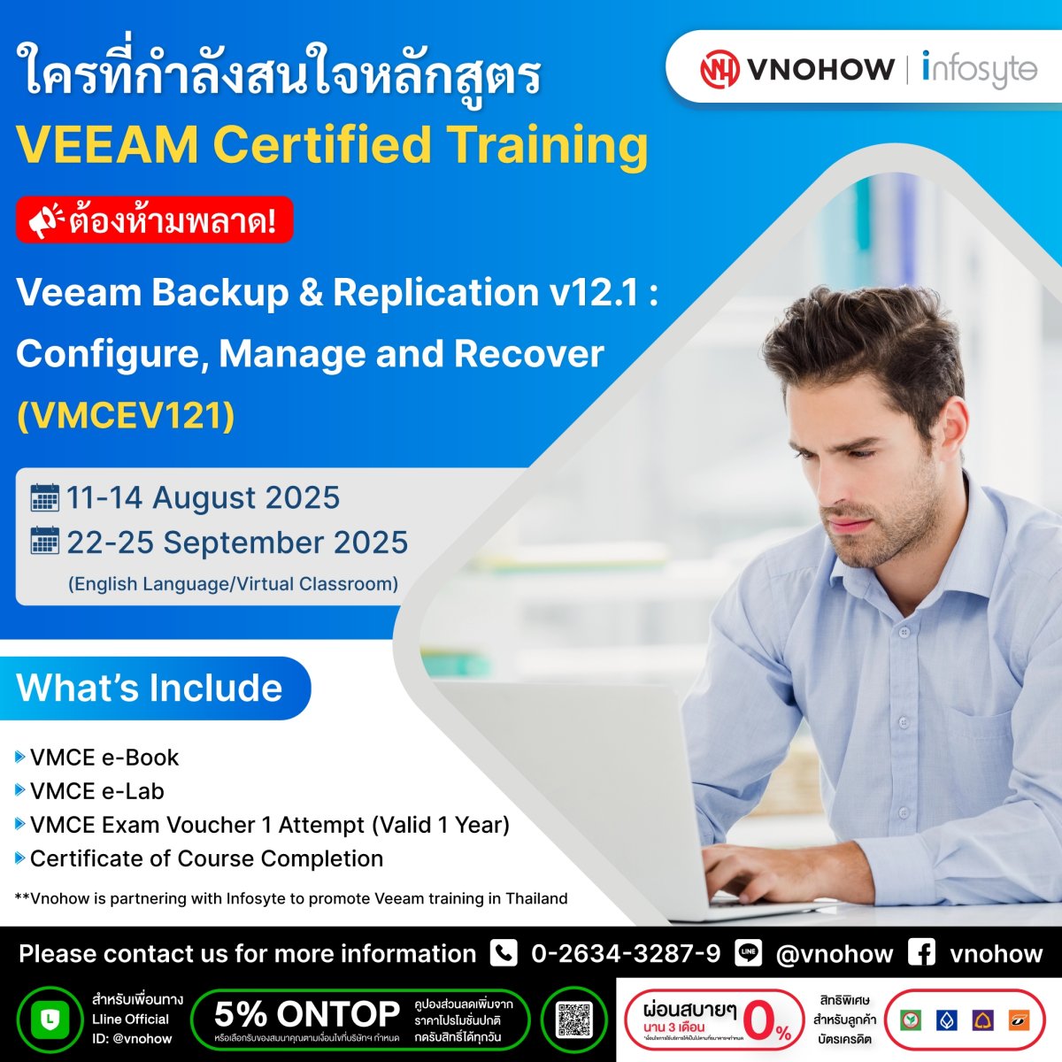 ใครที่กำลังสนใจหลักสูตร VEEAM Certified Training ต้องห้ามพลาด!!