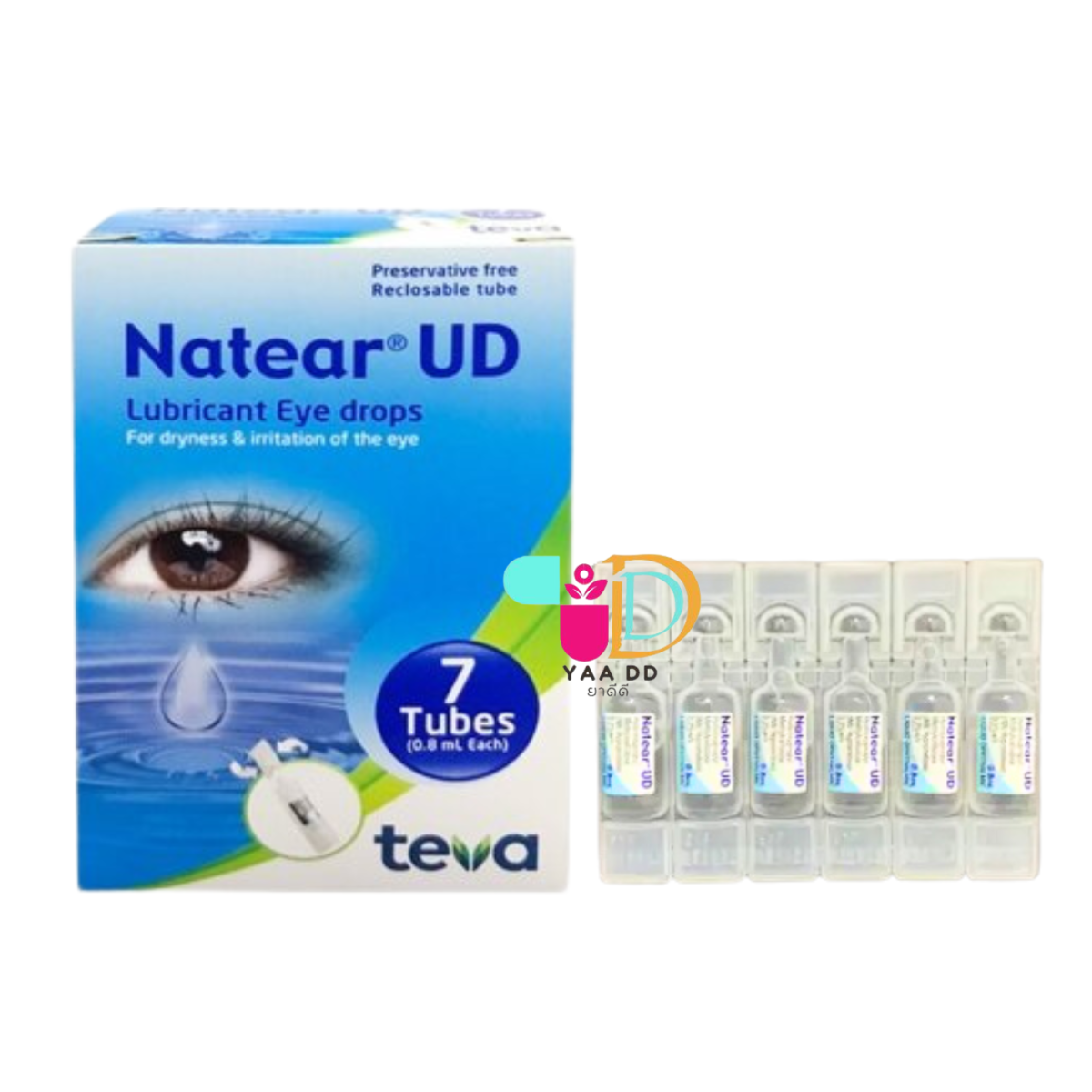 น้ำตาเทียม แนทเทียร์ แบบรายวัน 7 หลอด NATEAR UD 0.8ML