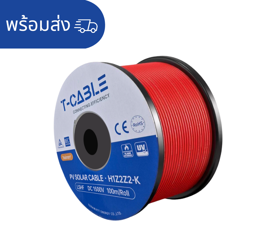 DC Cable 6 MM2 red 100m/roll