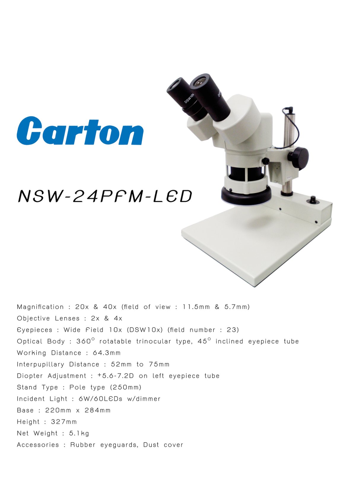 NSW-24PFM-LED - cartonmicroscope