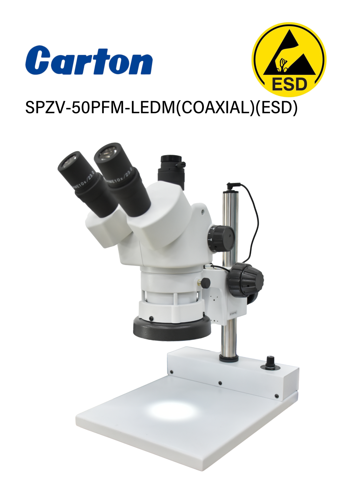 SPZV-50PFM-LEDM(COAXIAL)(ESD) - cartonmicroscope