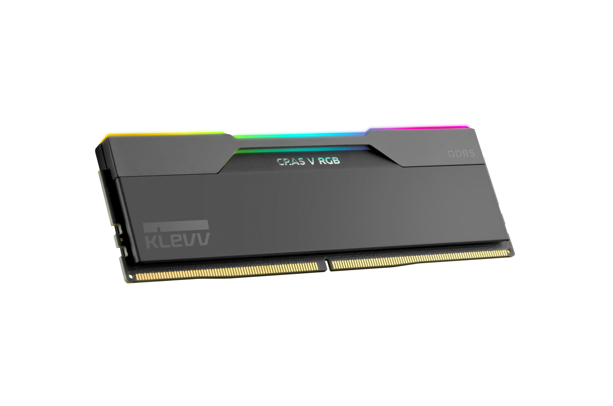 KLEVV CRAS V RGB DDR5 Gaming OC Memory - 64GB (32GBx2) 6000MHz Osbidian ...