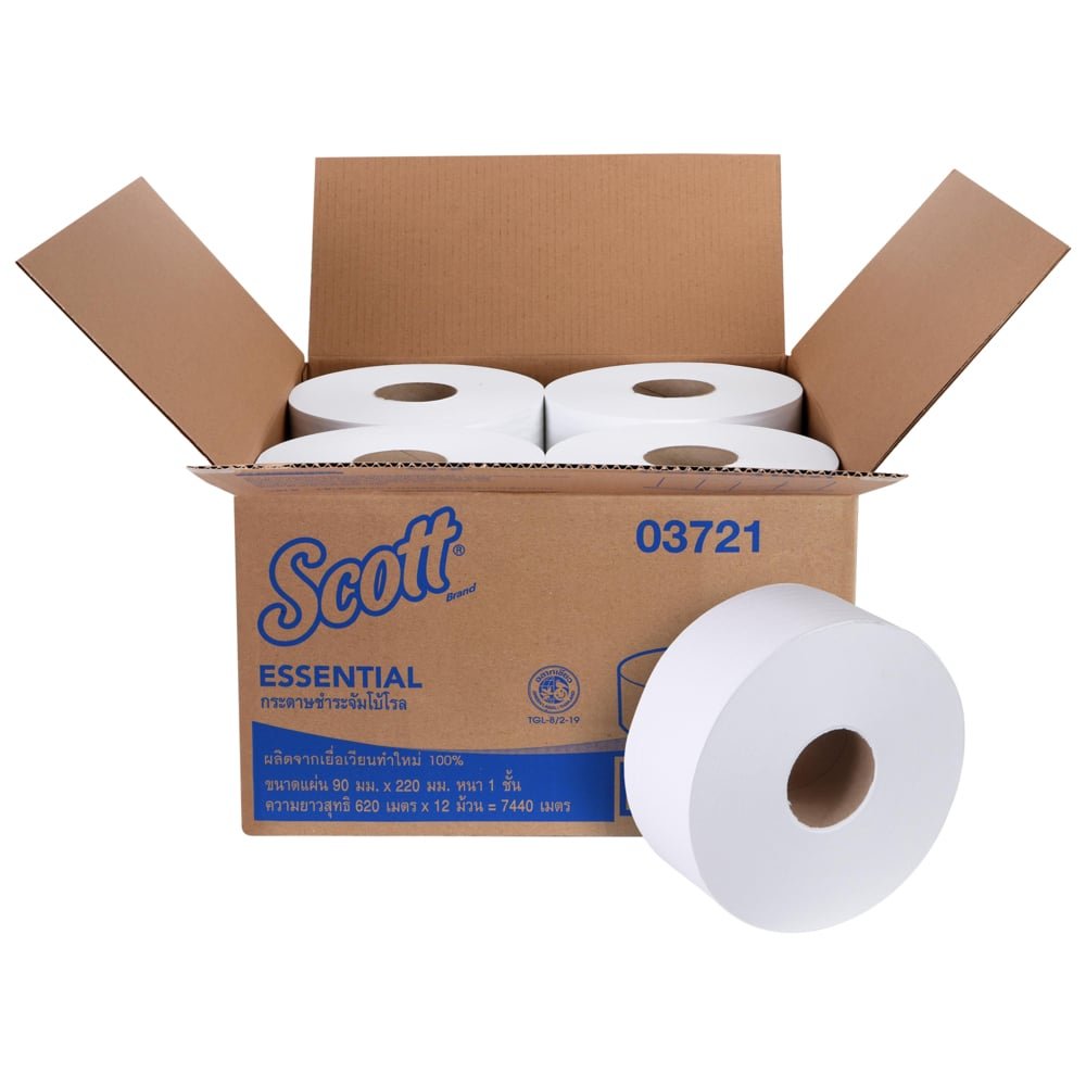 03721 SCOTT ESSENTIAL JRT BATH TISSUE 1 PLY