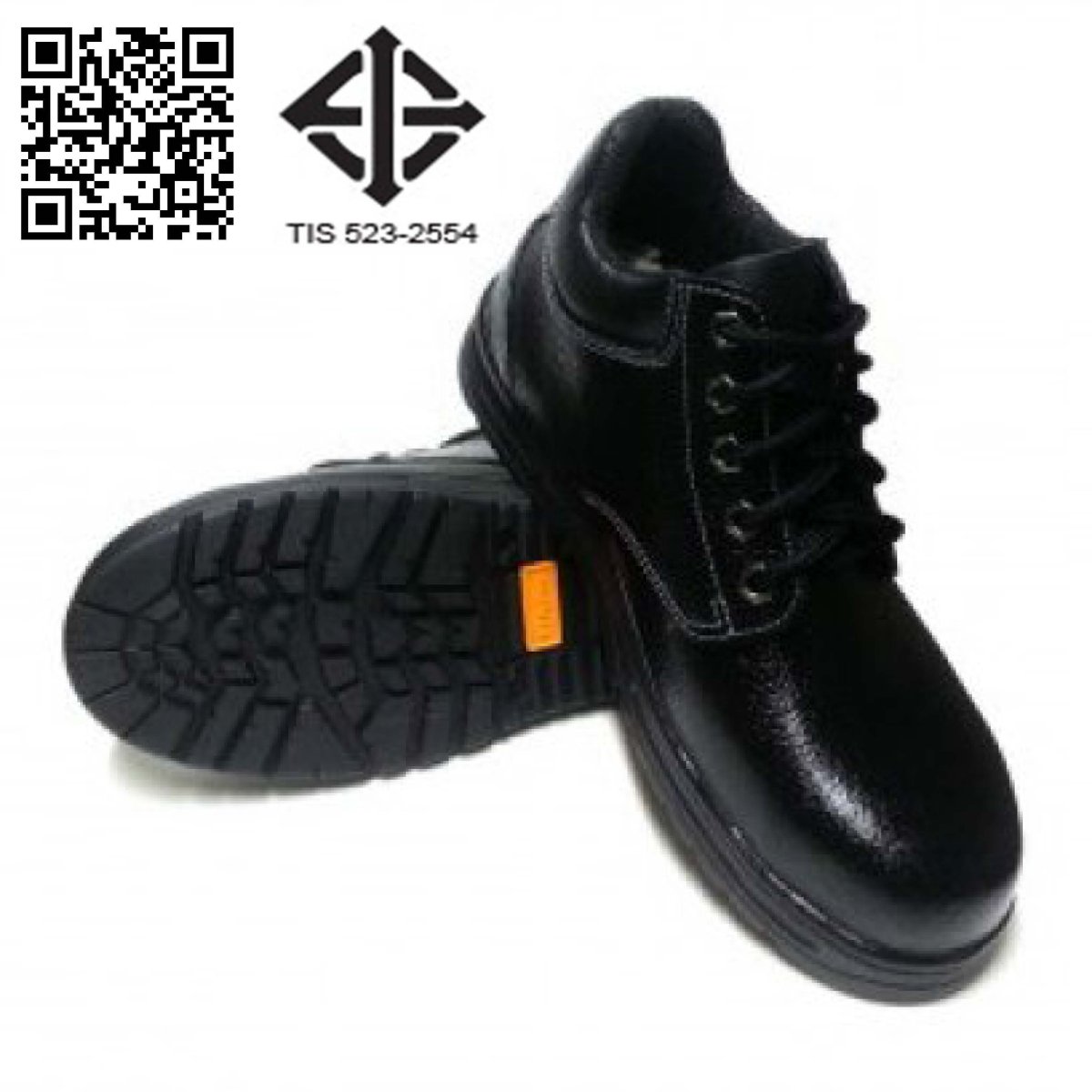 S-1309TN TIS 523-2554 รองเท้านิรภัยหุ้มข้อ หนังแท้อัดลาย พื้น NBR