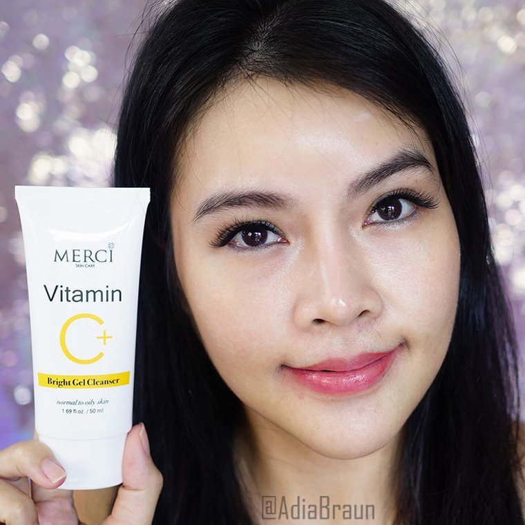 คลีนผิวสะอาดหมดจด ด้วยเจลใสล้างหน้า สูตรวิตซี จากเมอร์ซี่ - merci-skincare